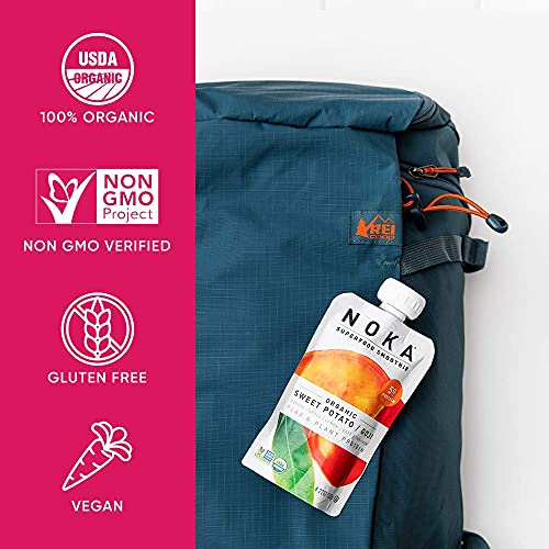 Noka Superfood Smoothie Pouches (Sweet Potato Goji) 12 Pack, with Plant ...