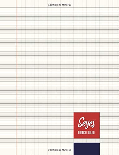 Seyes French Ruled Notebook - Journal - 8.5" x 11" - Creme Paper: To ...