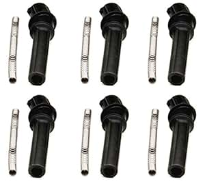 Amazon.com: Pack of 6 Rubber Ignition Coil Boot with Coil Spring for ...