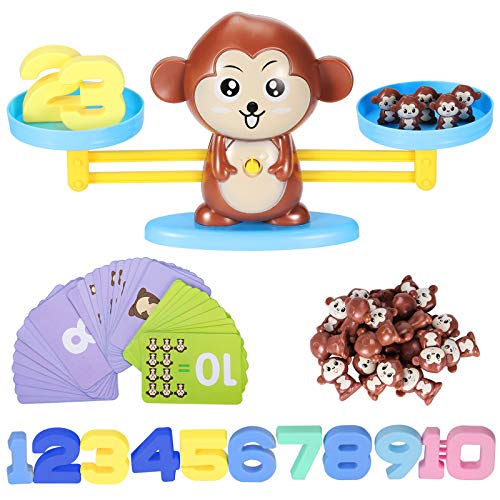 DmbsmOB Counting Toys-Frog Balance Montessori Educational STEM Math ...