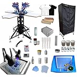 Amazon.com: 4 Color Screen Printing Kit Silk Screen Printing Machine ...