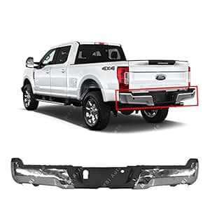Amazon.com: MBI AUTO - Chrome, Steel Rear Bumper Assembly for 2017 Ford ...