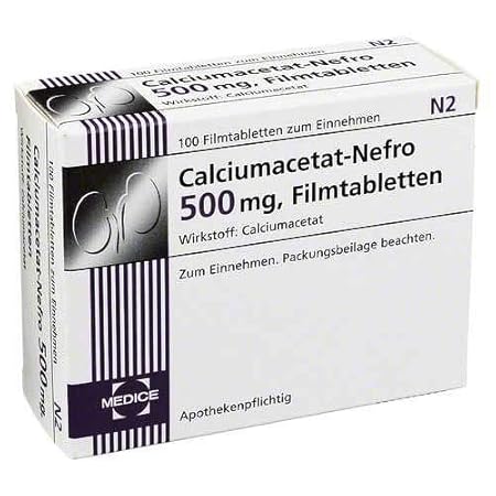 Calciumacetat-Nefro 500 mg, 100 St: Amazon.de: Drogerie & Körperpflege