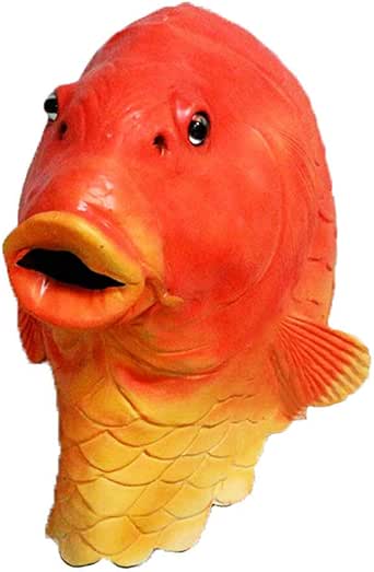 Amazon.com: Realistic Fish Mask Latex Animal Head Mask Halloween ...