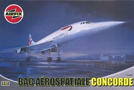 Airfix A09005 1:72 Scale BAC/ Aerospatiale Concorde Civil Airliner ...