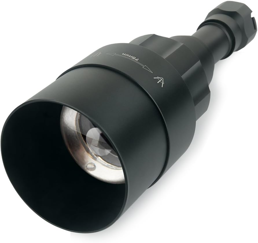 IR Torche, 5W 850nm Infrarouge Night Vision Lampe Torche 75mm Lentille ...