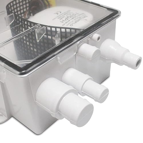 Bilge Pump SAILINGFLO Marine Shower Sump Pump System Drain Box Kit-12V ...