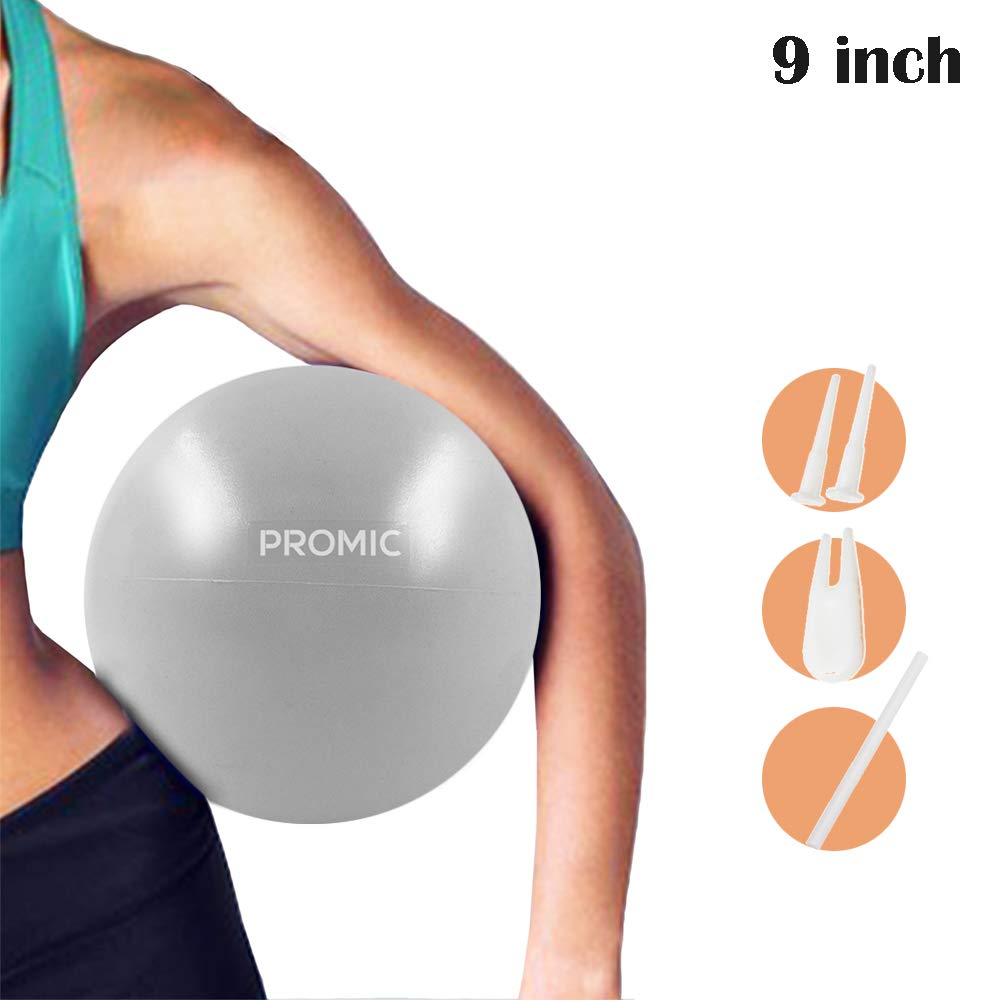 Buy PROMIC 9 Inch Mini Exercise Ball Yoga Pilates Ball, Anti-Burst ...