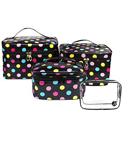 Colorful 3 Pieces Set Polka Dot Travel Storage Cosmetic Makeup colorful-3-pieces-set-polka-dot-travel-storage-cosmetic-makeup