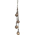 Amazon.com: Creative Co-Op Hanging Metal Jingle Bells with Jute Rope ...