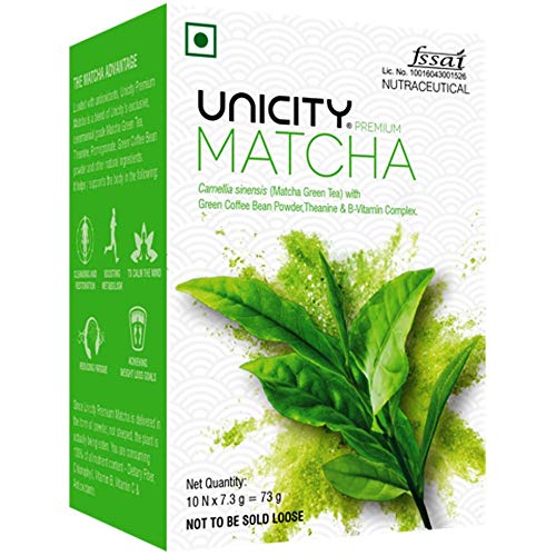 Premium Matcha Herbal Tea - Rich in Antioxident -Unicity - 10 sachets ...