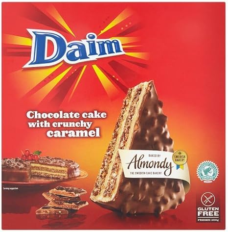 Almondy Daim Chocolate Cake with Crunchy Caramel, 400g (Frozen): Amazon ...