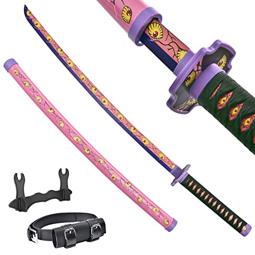 Demon Slayer Sword Anime Sword 41inch - with Belt & Stand - Zenitsu ...