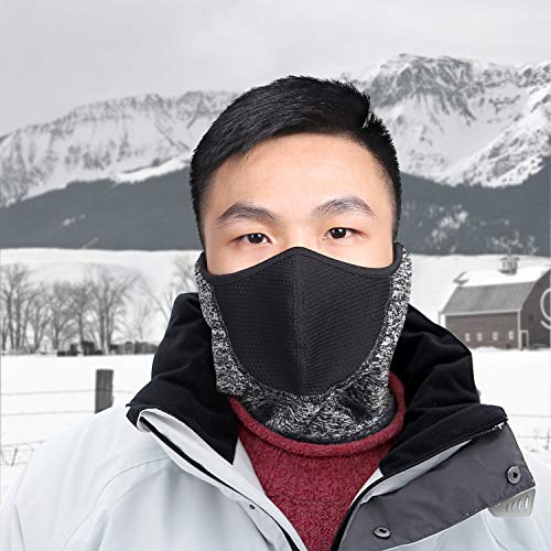 Fleece Winter Neck Warmer Ski Neck Gaiter Cover Motorcycle Face Mask 1 ...