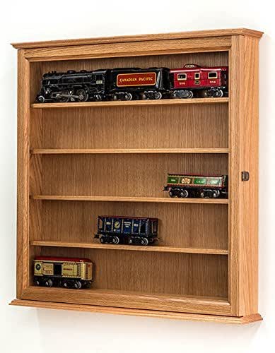 Amazon.com: Lionel Train O Scale Display Cabinet- Model Trains- Oak ...