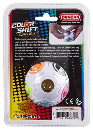 Duncan Color Shift Puzzle Ball - 12 Holes, 11 Multicolor Balls, Problem ...