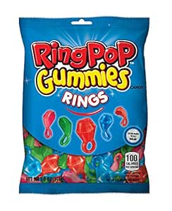 Amazon.com : Ring Pop Gummies Rings Gummy Candy, 5 Oz Bag, Assorted ...