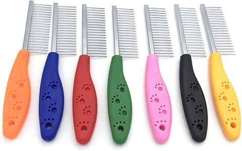 DOGKLDSF peinar Peine del Perro del Animal doméstico del Acero ...