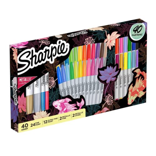 Sharpie Limited Edition Holiday Set Permanent Marker Mixed Pack 40 ...