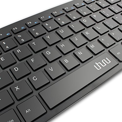 UHURU Compact 2.4 GHz Wireless Keyboard and Mouse for Windows 10 / 8 ...