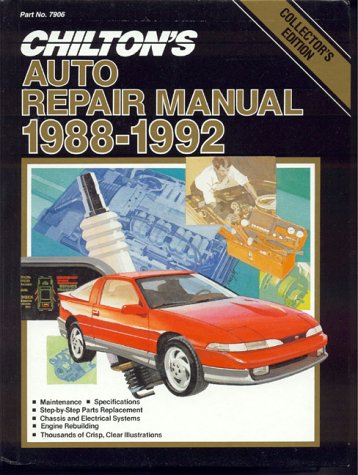 Chilton's Auto Repair Manual, 1988-92 - Perennial Edition (CHILTON'S ...