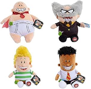 Captain Underpants Set of 4 Collectible Plush Talking Figures ...