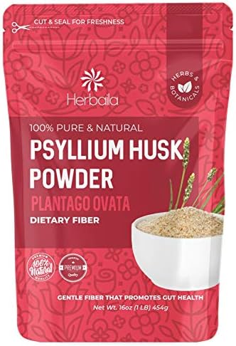 Psyllium Husk Powder, 1 lb. Soluble Fiber Powder, Psyllium Powder ...