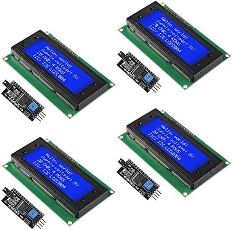 4Pcs Electronics LCD2004 Module Display Monitor LCD2004 2004 20X4 5V ...