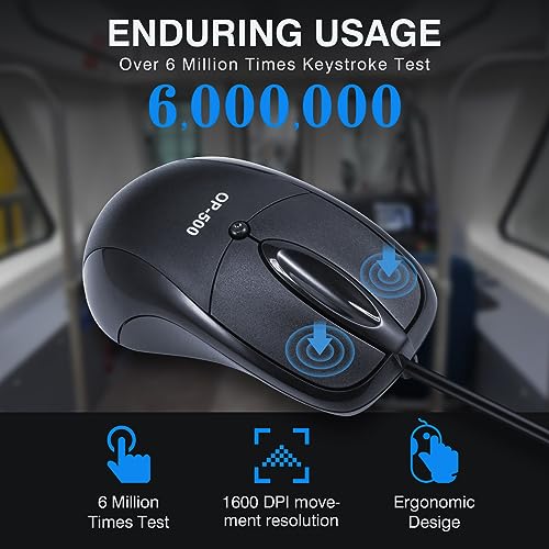 PAWHITS Mechanical Mouse Com Port RS232 Interface Square Port Serial ...