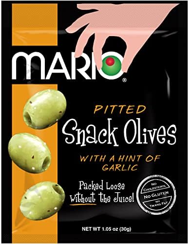 Mario Camacho Foods Pitted Snack Olives - Green Olives with a Hint of ...