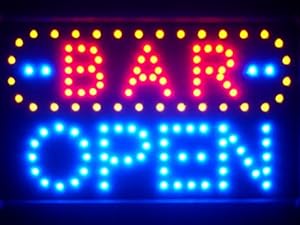 Amazon.com: ADV PRO led072-b BAR OPEN LED Neon Sign WhiteBoard: Home ...
