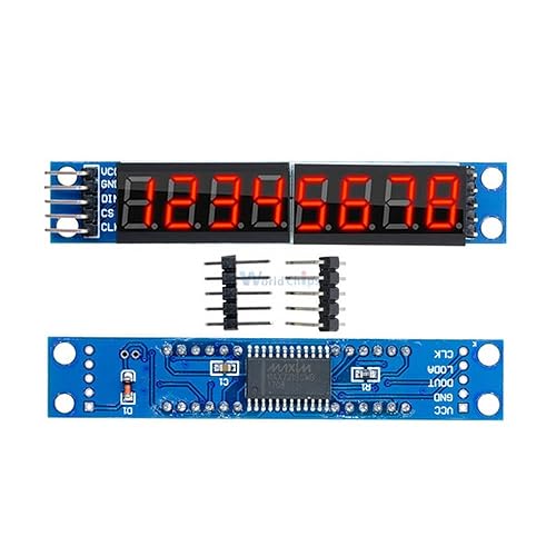 MAX7219 LED Dot Matrix 8 Digit Digital Tube Display Control Module for ...