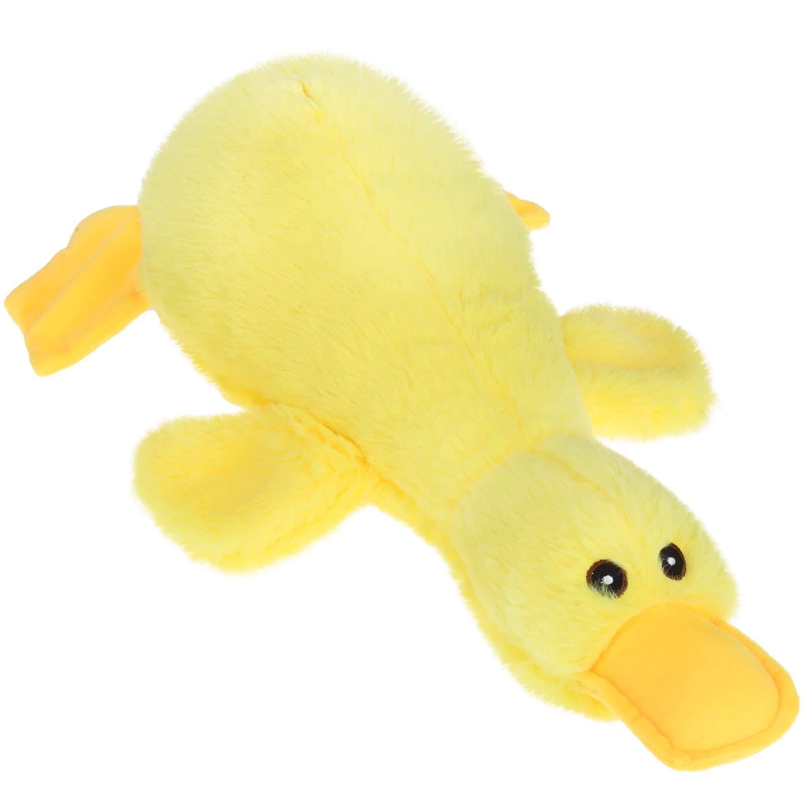 EXPAWLORER Plush Squeaky Duck Dog Toy - Soft Stuffed Cute Dog Duck Toy ...