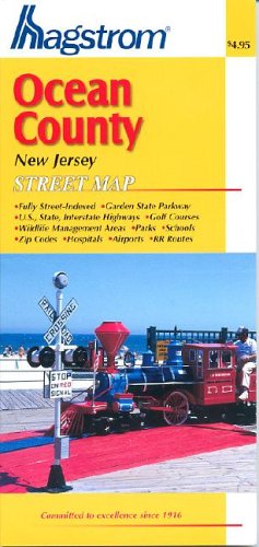 Ocean County Nj: Hagstrom Map Company: 9781592459544: Amazon.com: Books