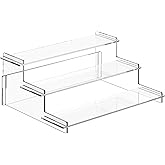 Amazon.com: Acrylic Risers Display Stand, 3 Tier Cupcake Holder, Clear Perfume Organizer Stand ...