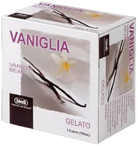 Bindi All Natural Vanilla Bean Gelato, 24 oz (Frozen): Amazon.com ...