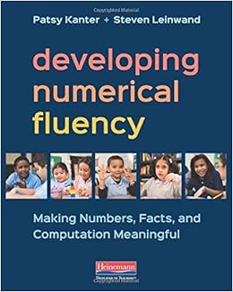 Developing Numerical Fluency: Making Numbers, Facts, and Computation ...
