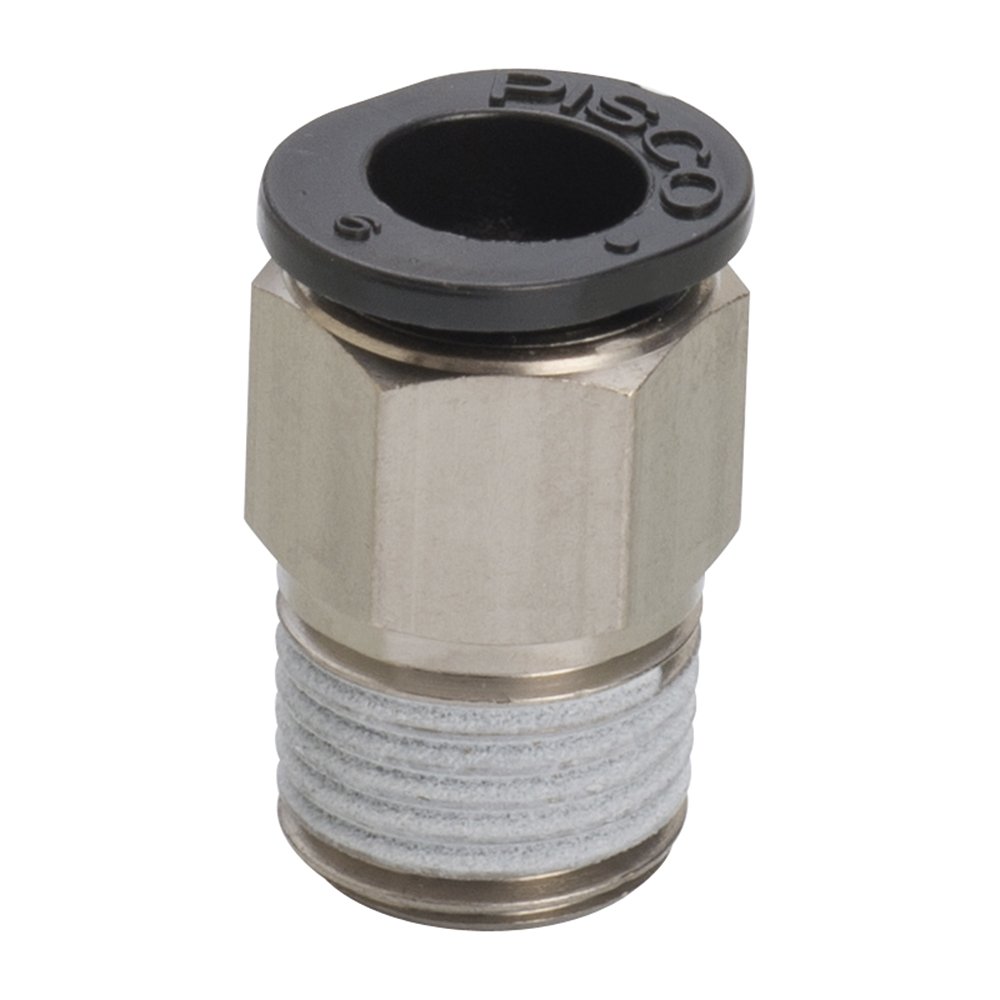 Amazon | 日本ピスコ(PISCO) 小型ワンタッチ継手(チューブフィッティングミニ) ストレート 適用チューブサイズ:3mm ネジサイズ:R1/8 PC3-01M | 産業・研究開発用 ...