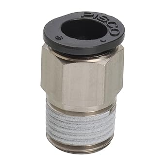 Amazon | 日本ピスコ(PISCO) 小型ワンタッチ継手(チューブフィッティングミニ) ストレート 適用チューブサイズ:3mm ネジサイズ:R1/8 PC3-01M | 産業・研究開発用 ...