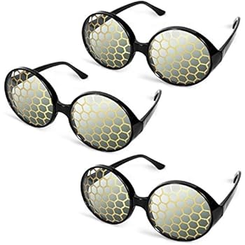 Amazon.com: 3 Pairs Bug Eyes Glasses Fly Glasses Halloween Bug Eyes ...