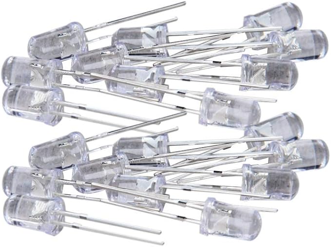 60 diodos emisores de luz LED 5 mm Sombrero de paja Cabeza redonda Luz ...