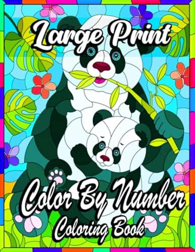 Large Print Color By Number Coloring Book: Best Large Print Color By ...
