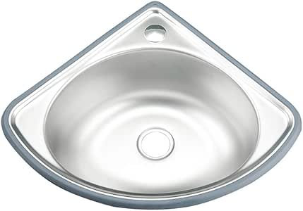 Wall-Mounted Sink, Stainless Steel Triangle Wash Basin, Small Sink ...