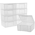 Amazon.com: Paylak 12 Storage Square Clear Container For Crafts Beads Small Items Organizer 2 ...