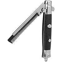 Amazon.com : Switchblade Comb, Man's Spring Pocket Oil Hair Comb Folding Knife Looking Automatic ...