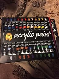 Amazon.com: Colore Acrylic Paint Set - 24 Colors
