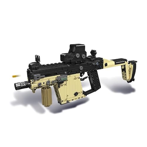 FULHOLPE Gun Building Block, 1558+Pcs Manually Loaded Shooting Blaster ...