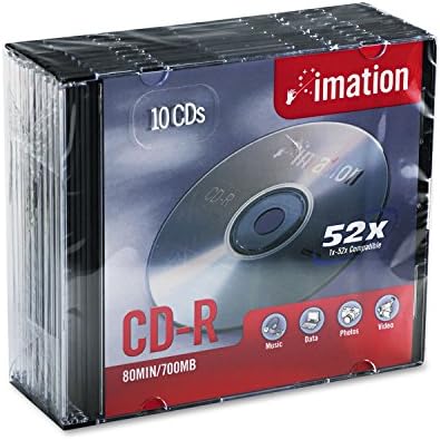Imation IMN17332 CD Recordable Media, CD-R, 52x, 700 MB, 10 Pack Jewel Case price in UAE ...