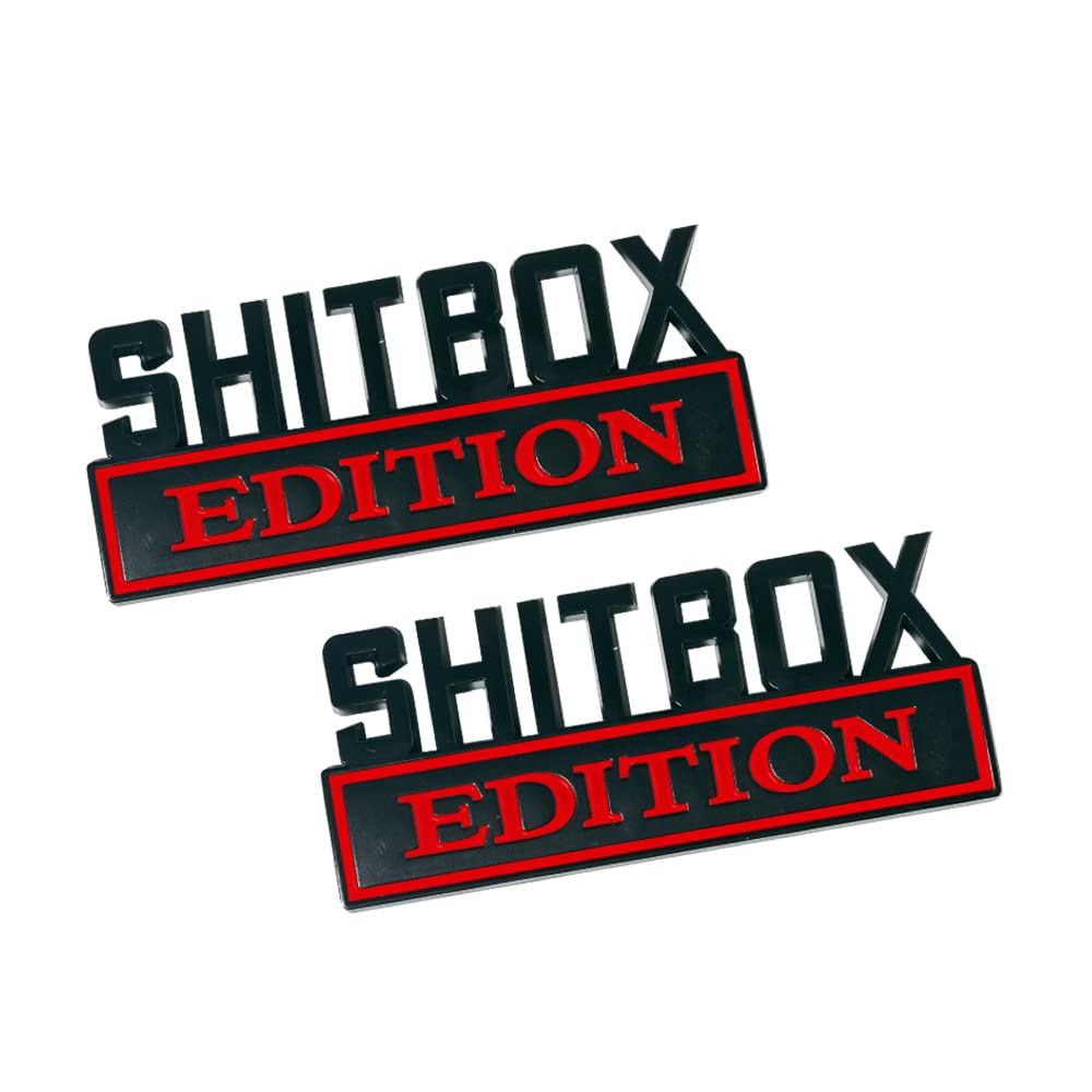 Mua 2 Pack Shitbox Edition Emblems,Car Emblem Badge 3D Sticker Decal ...