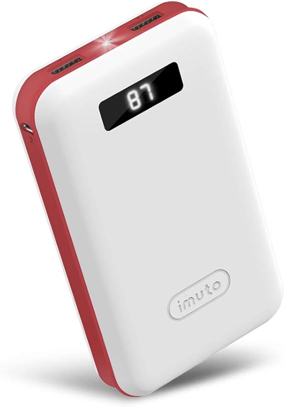 Amazon.com: imuto 20000mAh Portable Charger Compact Power Bank External ...